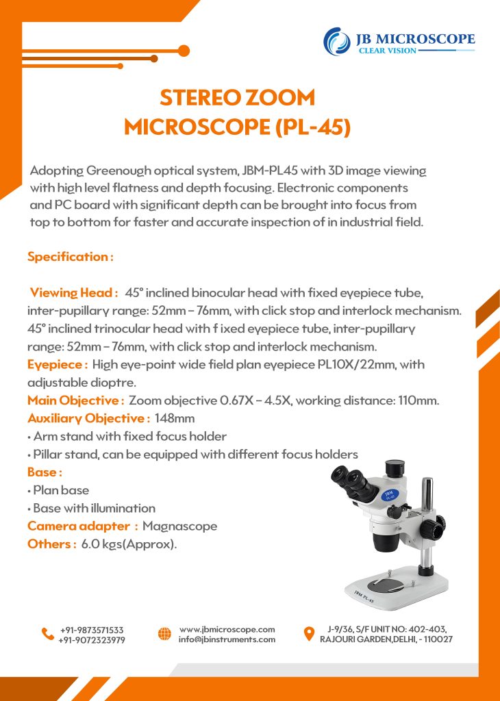 Stereo Zoom Microscope - PL45