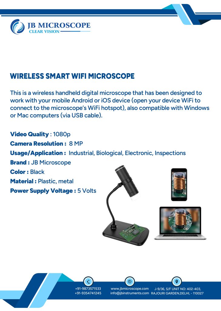 Wireless Smart WIFI Microscope - JB Microscope
