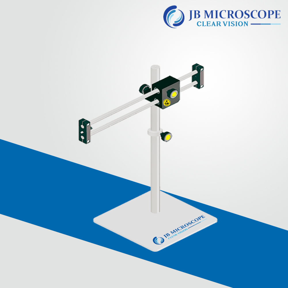 Microscope Base Stand (Dual Arm) ESD Safe - JB Microscope